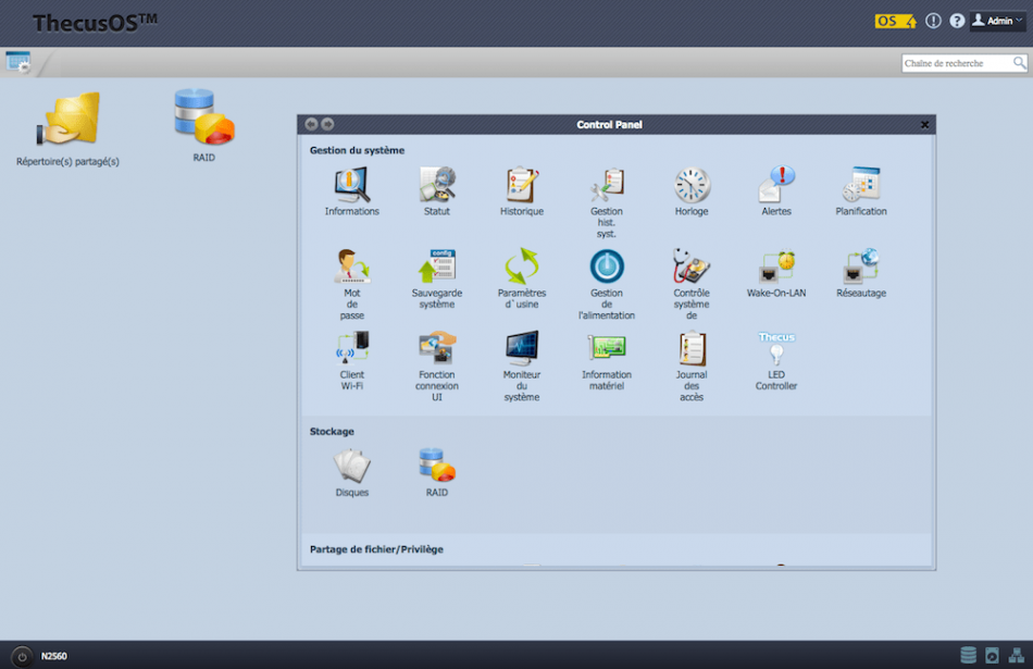 Test du serveur NAS Thecus N2560