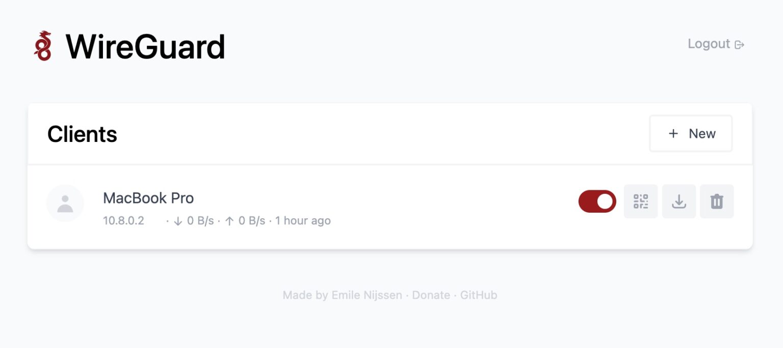 WG-Easy : un VPN Wireguard avec une interface web sur Docker
