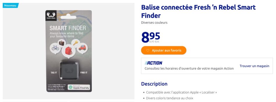 J'ai trouvé un tag compatible Apple Find My à moins de 10€