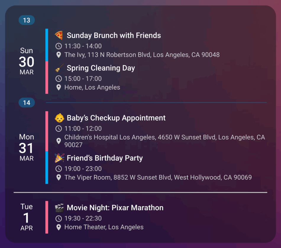 Calendar Card Pro : la meilleure carte calendrier pour Home Assistant